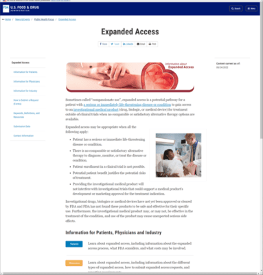Can You Use the FDA Expanded Access Program to Treat Orthopedic ...
