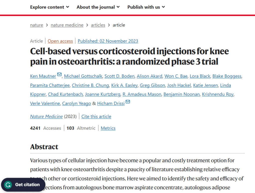 New Study of Many Cell Therapies Versus Steroid Yields Interesting ...
